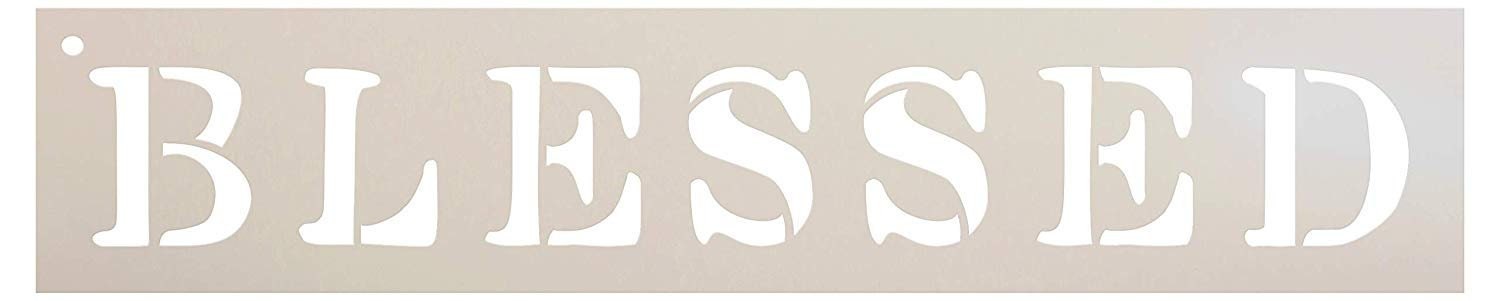 Blessed Stencil by Studior12 Reusable Mylar Template Use - Etsy