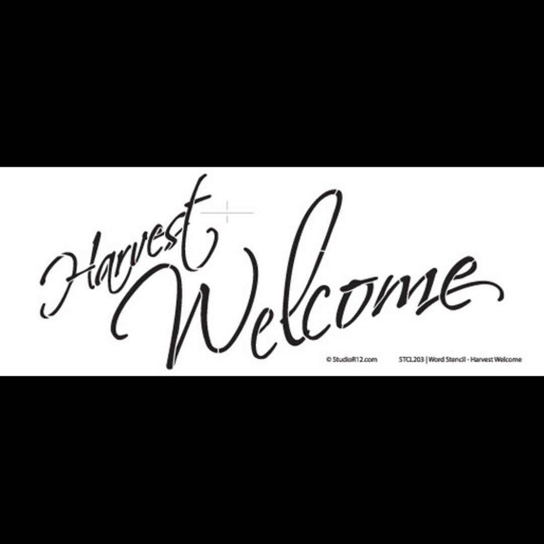 Harvest Welcome 5 3/4 X 14 STCL203 by Studior12 - Etsy