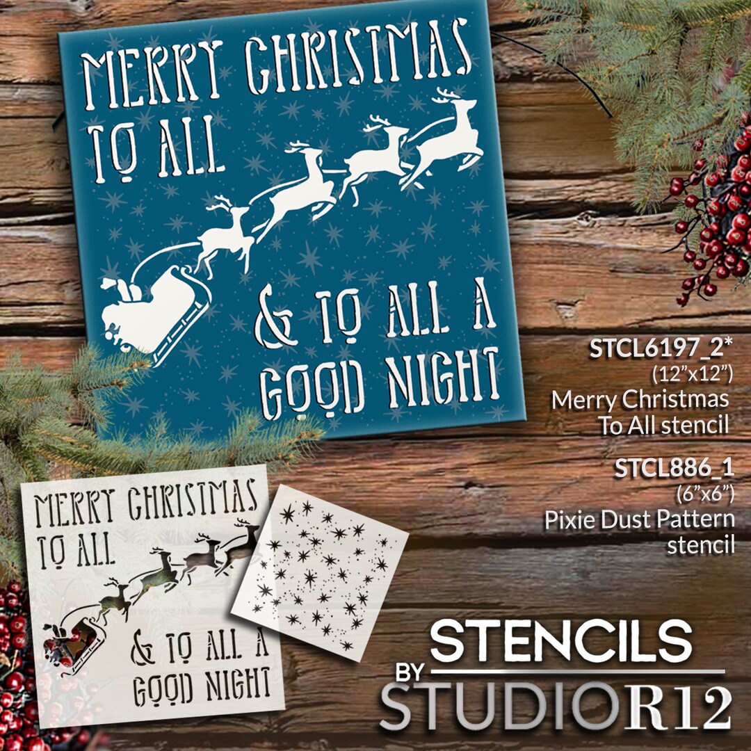 Pixie Dust Pattern Stencil 6 X 6 STCL886_1 by Studior12 - Etsy