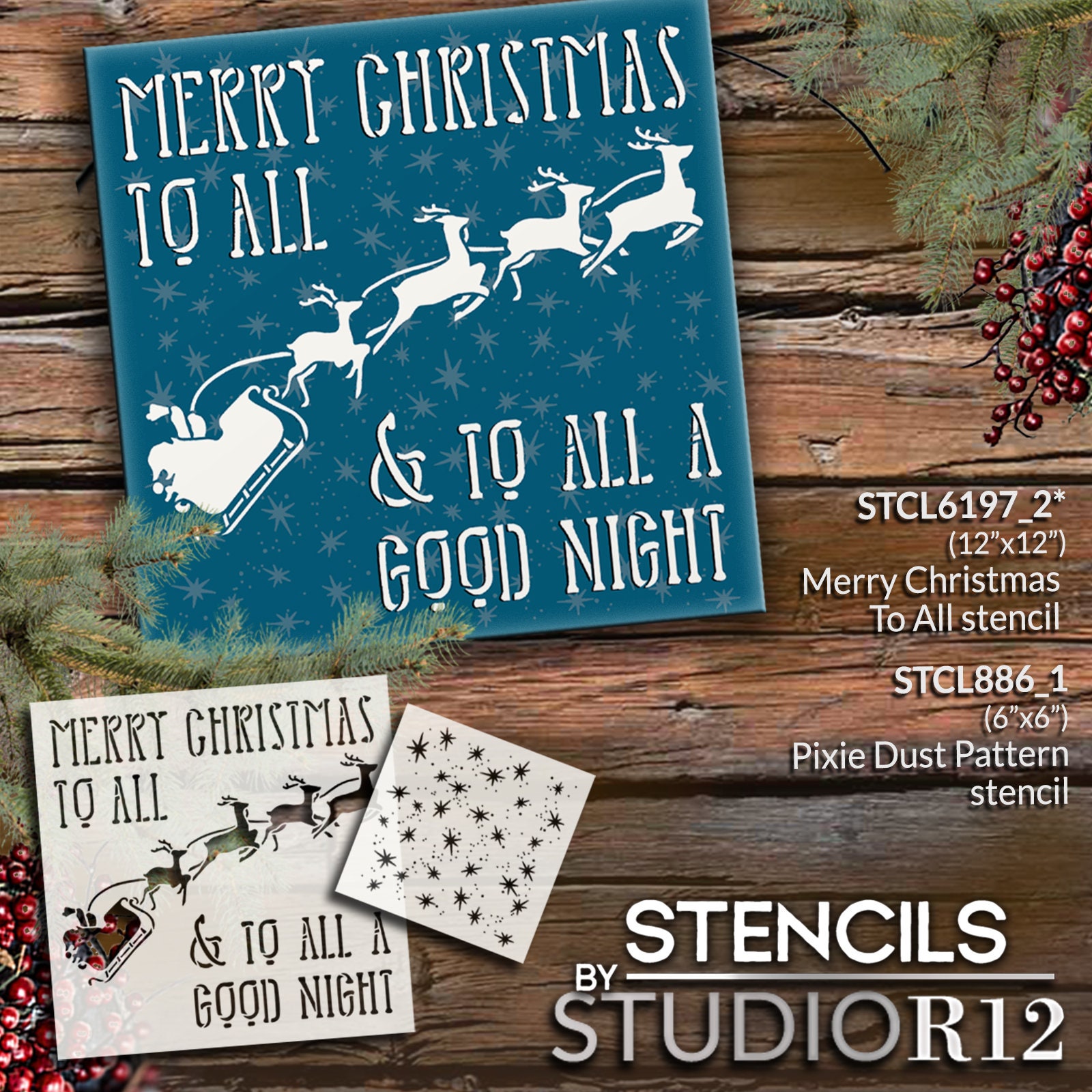 Pixie Dust Pattern Stencil 6 X 6 STCL886_1 by - Etsy