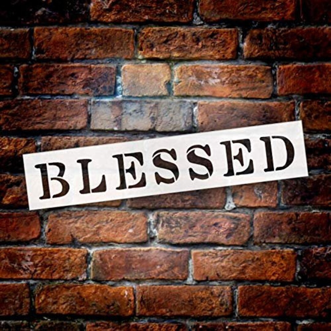 Blessed Stencil by Studior12 Reusable Mylar Template Use to Paint Wood ...