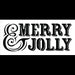 Merry & Jolly Stencil by Studior12 Elegant Christmas Word Art Reusable ...