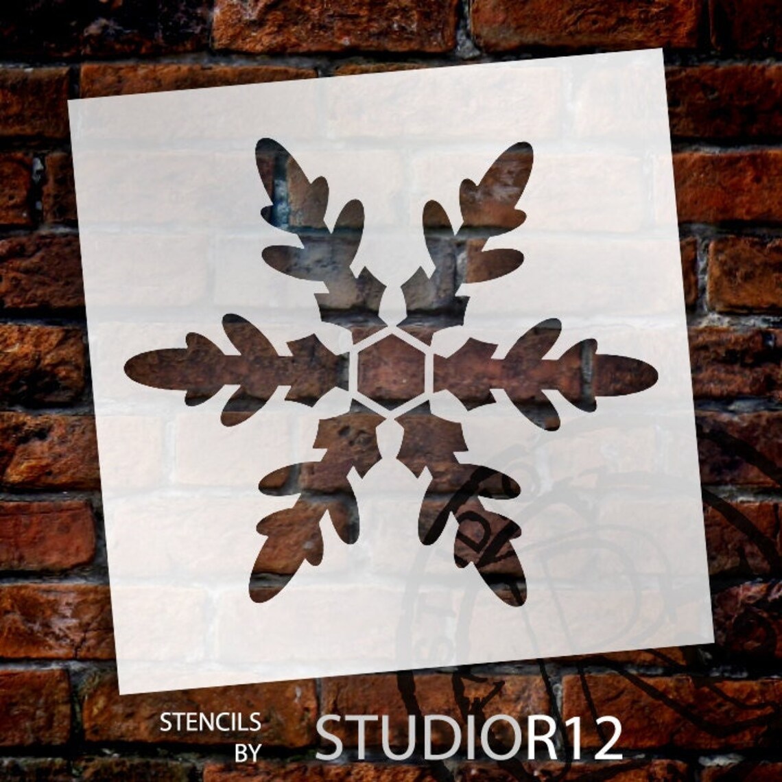 Classic Snowflake Stencil by Studior12 Christmas Holiday - Etsy