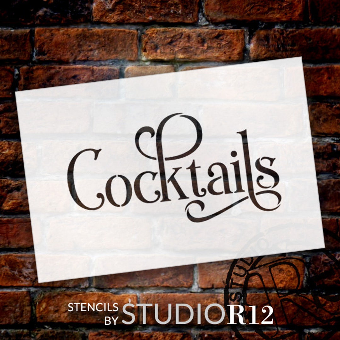 Wedding Sign Word Cocktails Elegant Traditional Select - Etsy
