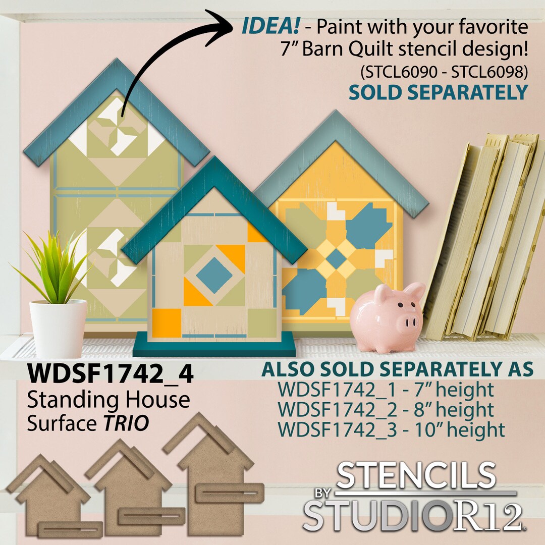 Standing House Surface by Studior12 DIY Seasonal Home Decor Individual ...