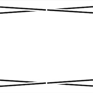 Double Geometric Rectangular Frame Stencil by Studior12 Select Size USA ...