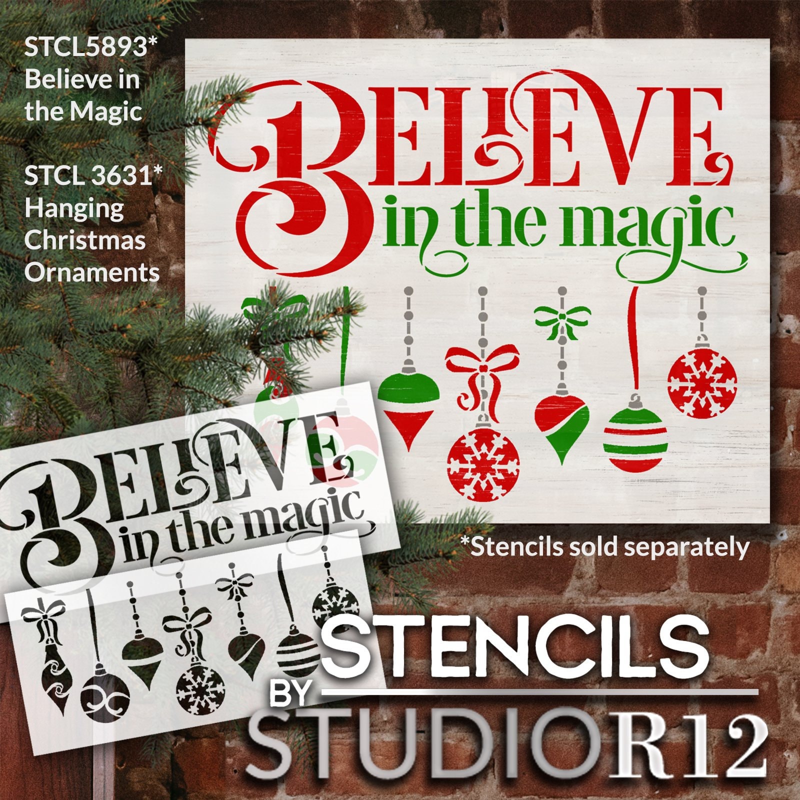 Believe in the Magic Stencil by Studior12 Craft DIY - Etsy