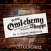Ye Olde Owl-chemy Shoppe Word Art Stencil 6 1/2 X - Etsy