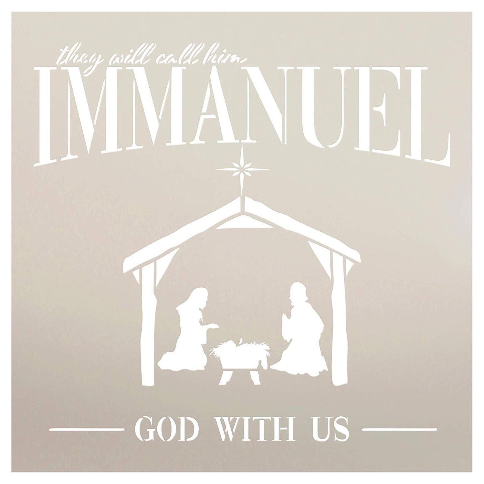 And They Will Call Him Immanuel God by Studior12 Christmas & - Etsy UK
