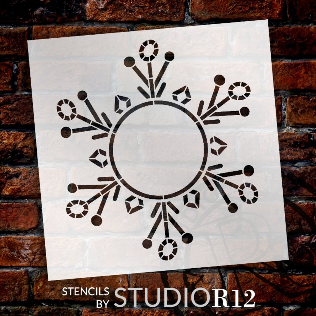 Snowflake Embellishment Stencil by Studior12 Select Size USA Made DIY ...