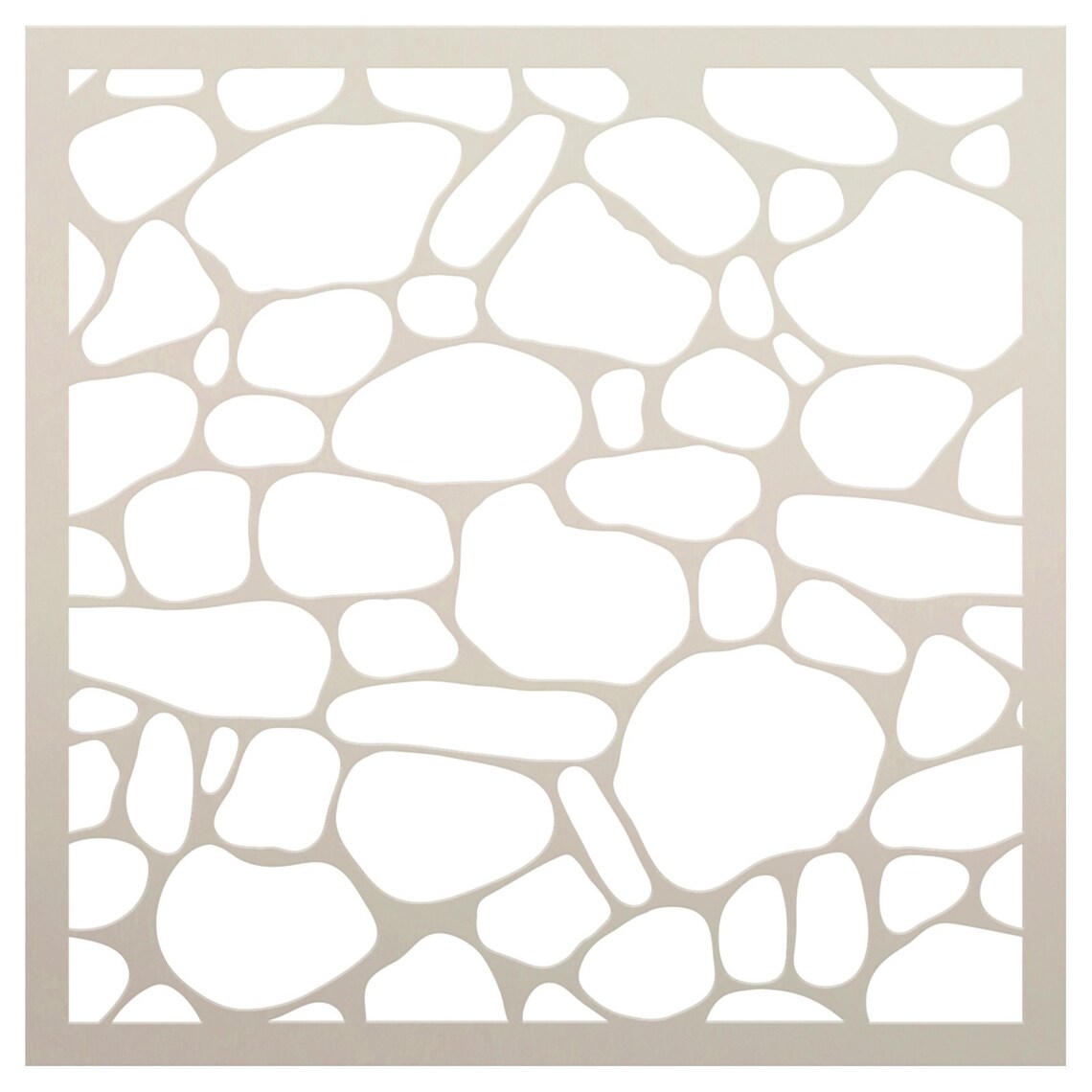 River Rock Repeatable Pattern Stencil by Studior12 Select - Etsy