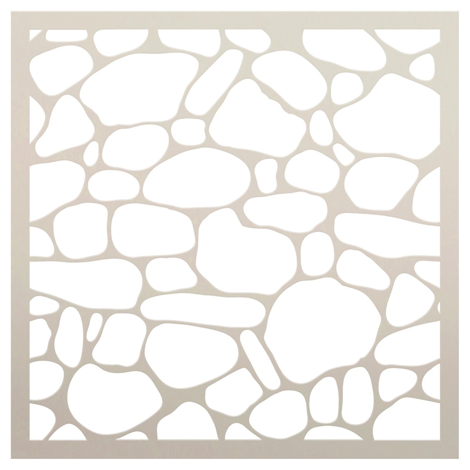 River Rock Repeatable Pattern Stencil by Studior12 Select - Etsy