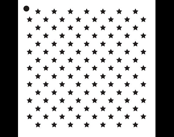 1/4 Stars Pattern Stencil Select Size SKU:STCL619 | Etsy