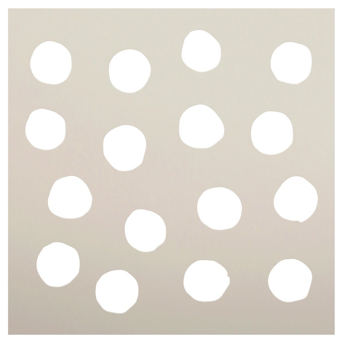 Hand Drawn Polka Dot Background Stencil by Studior12 Simple - Etsy