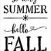So Long Summer Hello Fall Stencil by Studior12 Craft Seasonal Cursive ...