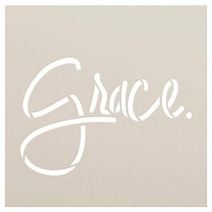 Grace Stencil by Studior12 Craft Simple Christian Hymn Gift Inspiration ...