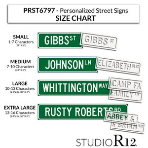 Personalized Street Sign Stencil by Studior12 Select Size USA Made DIY ...