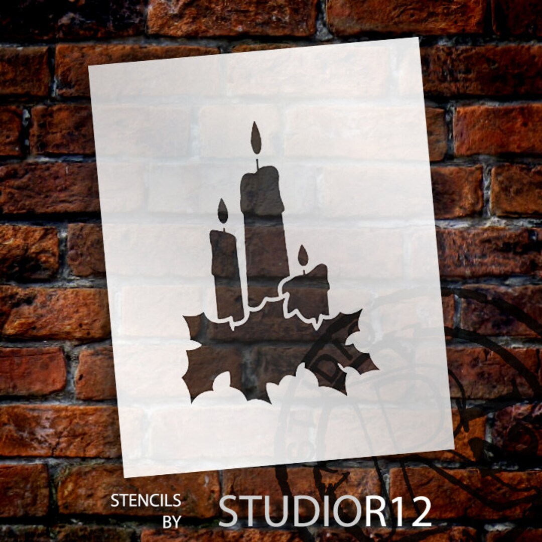 Christmas Shapes Stencil Holiday Candles Select Size STCL1553 by ...