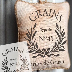 Vintage French Grain Sack Stencil Select Size STCL1427 by Studior12 ...