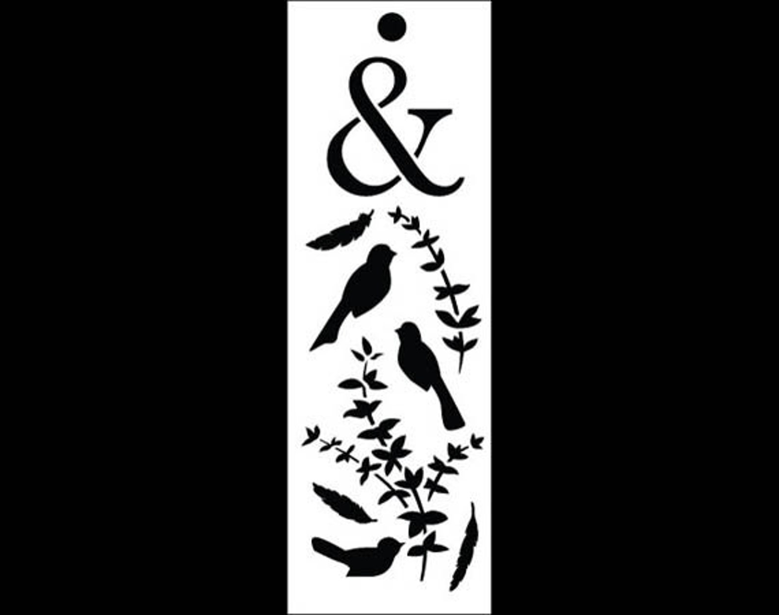Twitterpaiting Bookmark Art Stencil 6 X 2 STCL902 by Studior12 - Etsy