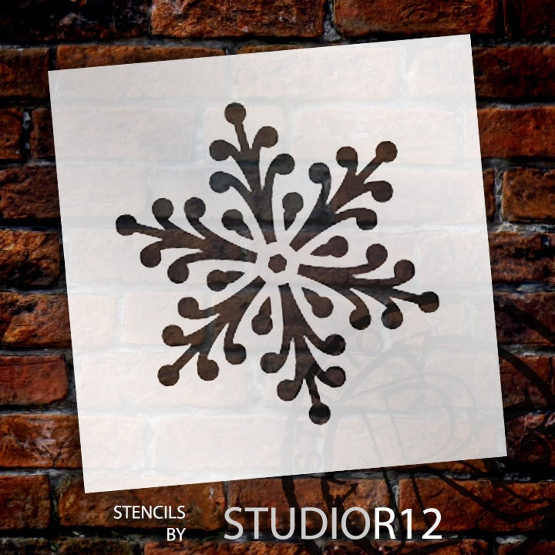 Pearlescent Snowflake Stencil by Studior12 Christmas, Holiday, Santa ...