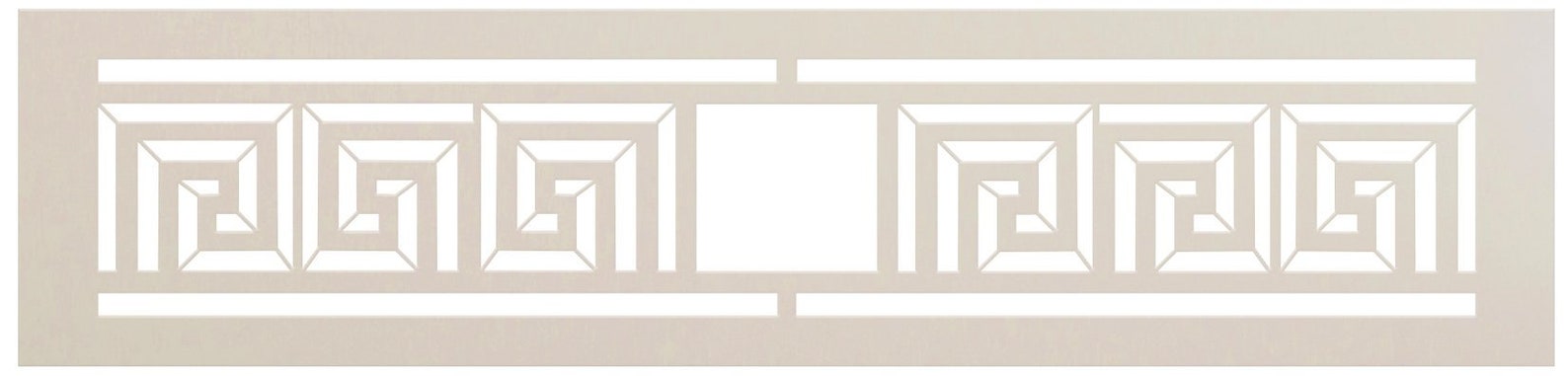 Meander Square Spiral Pattern Stencil by Studior12 DIY Greek - Etsy