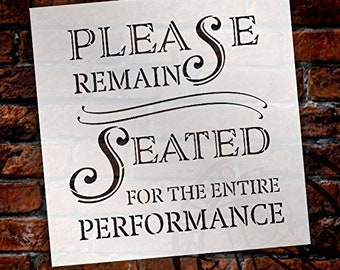 Please remain seated | Etsy