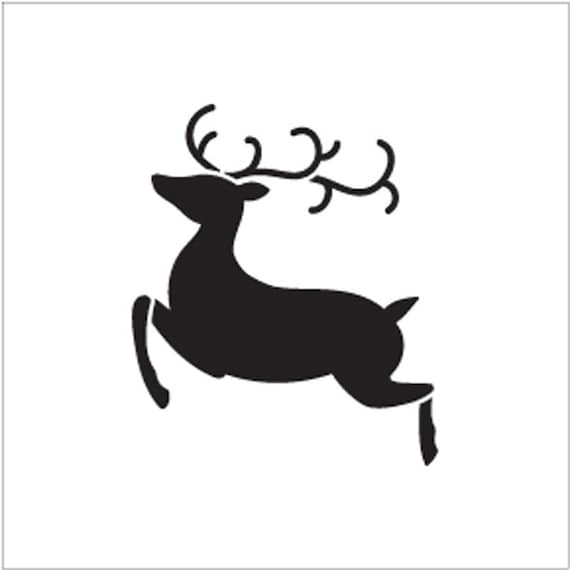 Flying Reindeer Stencil