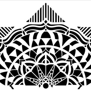Mandala Geometric Half Design Stencil by Studior12 Reusable Mylar ...