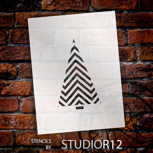 Christmas Shapes Stencil Spruce Tree Select Size - Etsy