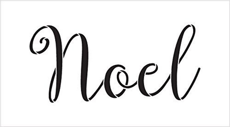 Noel Stencil by Studior12 Reusable Mylar Template Use for - Etsy