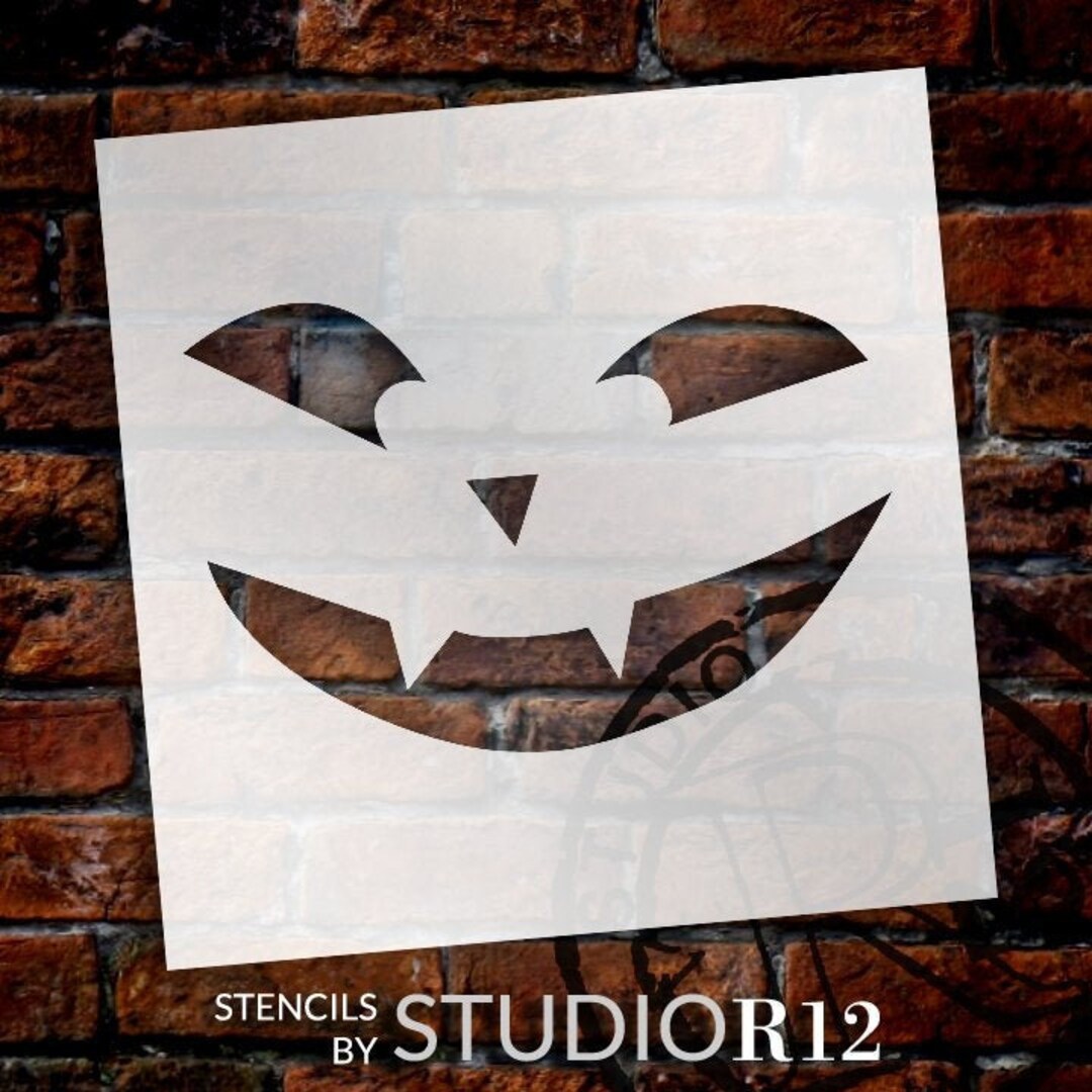 Vampire Jack-o-lantern Stencil by Studior12 Craft & Paint - Etsy