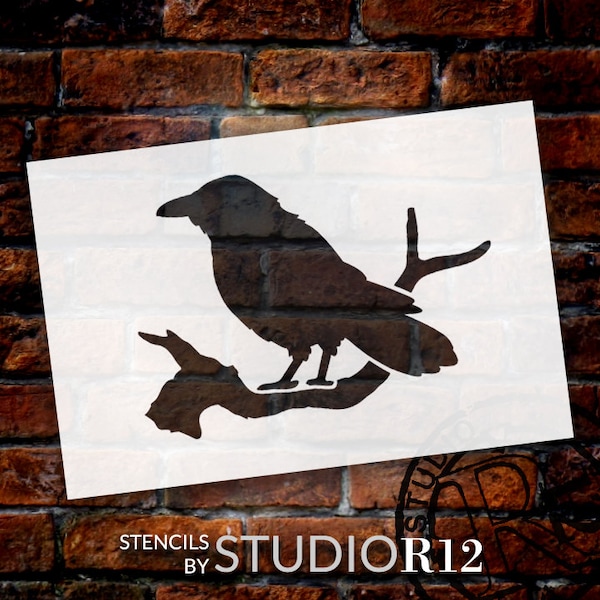 Raven Stencil - Etsy