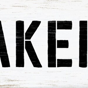 Horizontal Bakery Print Word Art Stencil by Studior12 Select - Etsy