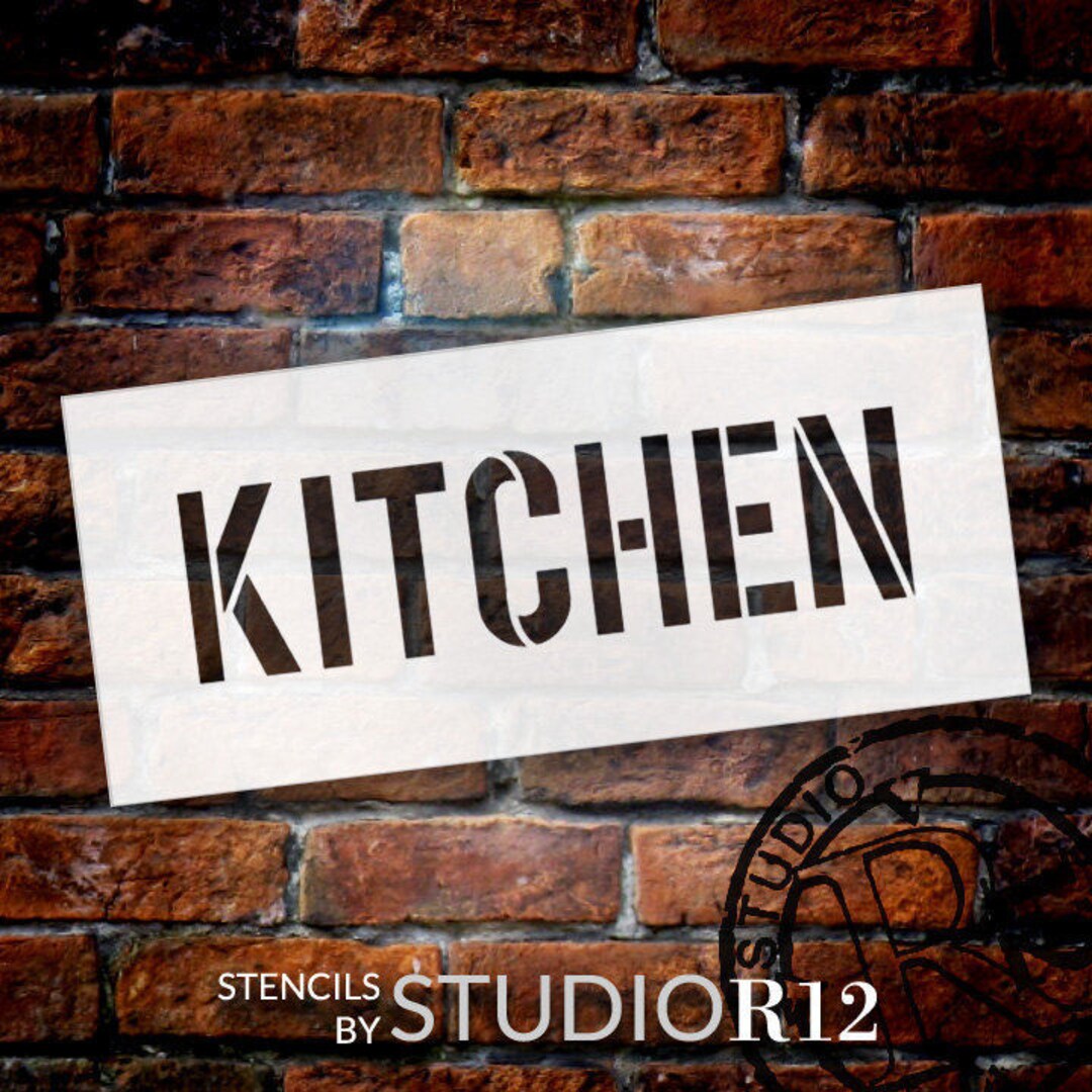 Kitchen Simple Word Stencil Select Size STCL1835 by Studior12 - Etsy