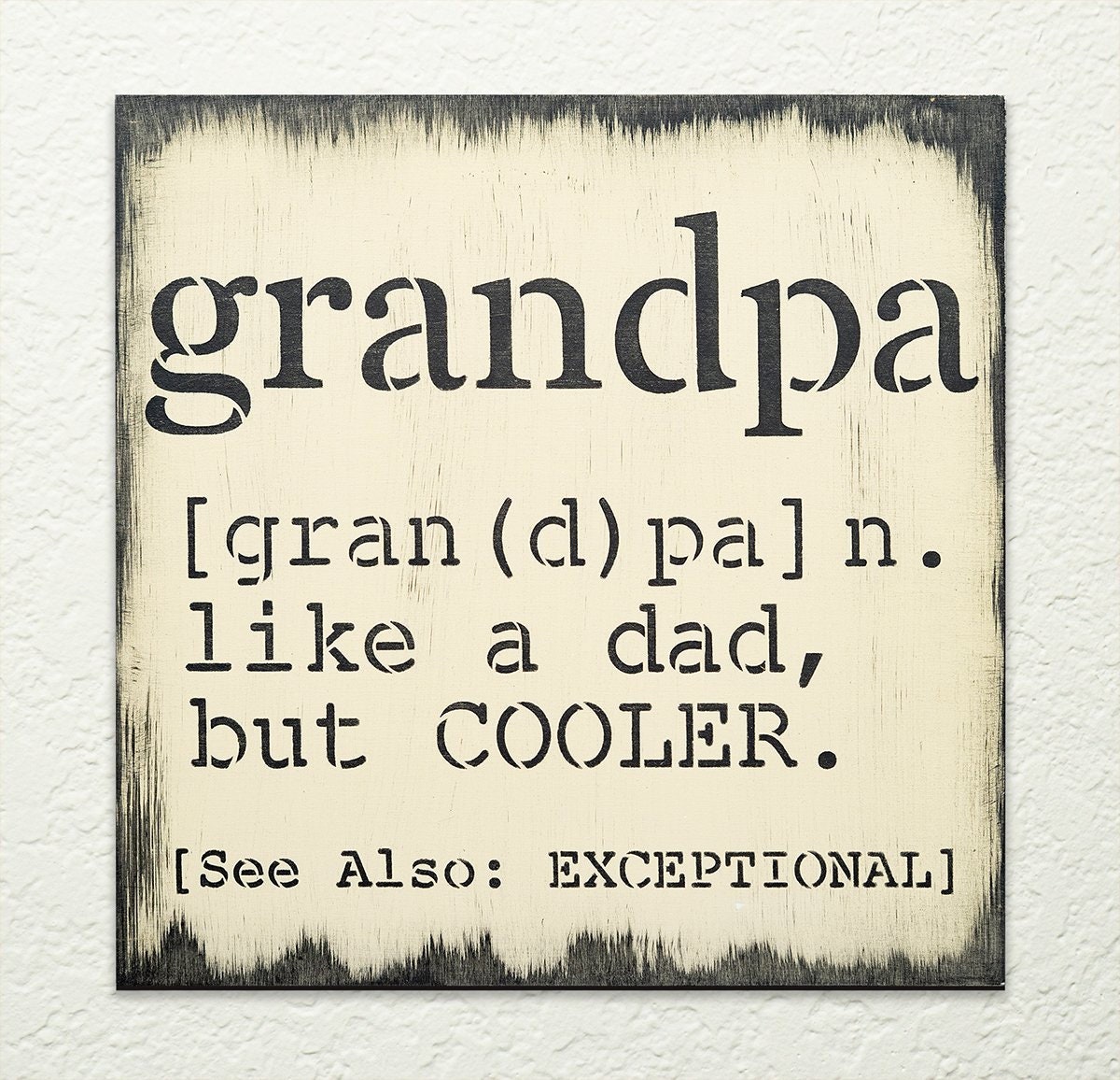 Definition of Grandpa Like A Grandpa but Cooler Stencil by - Etsy