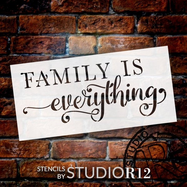 Family Quote Stencil - Etsy