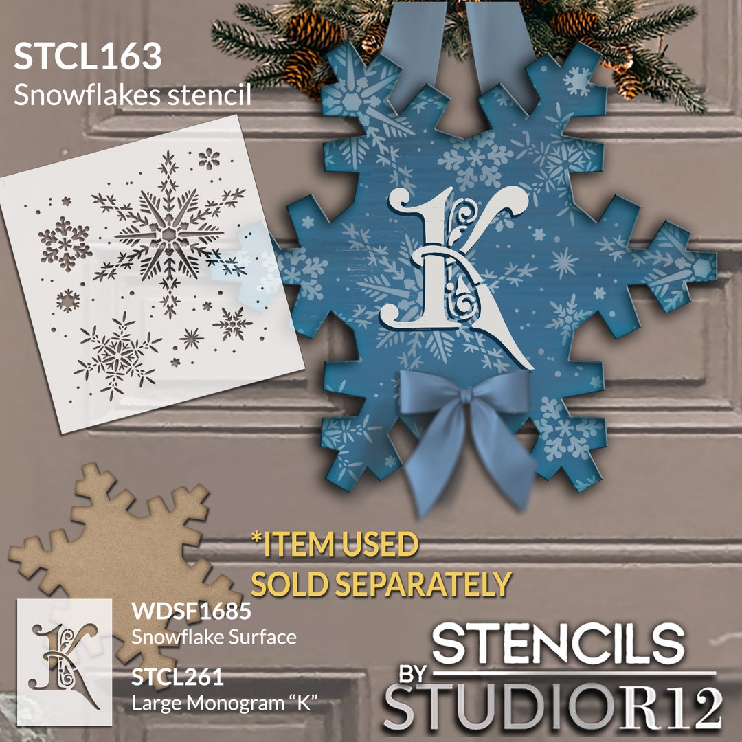 Delicate Snowflake Stencil by Studior12 Christmas, Holiday, Santa ...