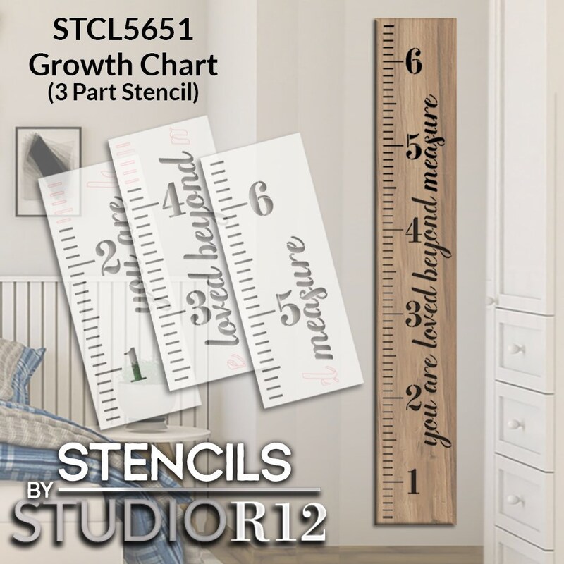 Stencil for Growth Chart - Etsy