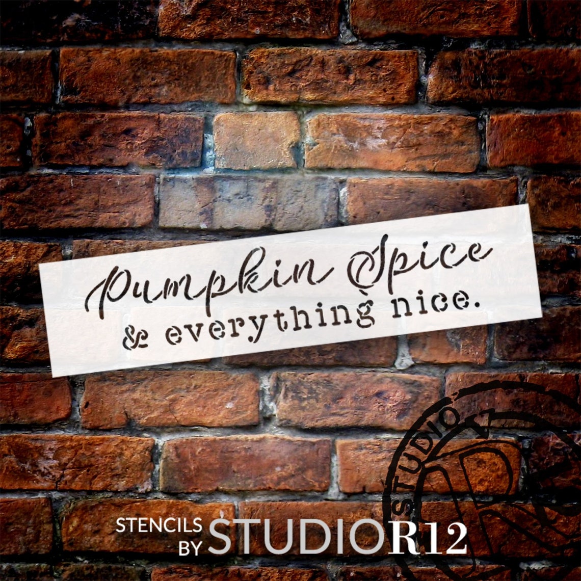 Pumpkin Spice & Everything Nice Stencil by StudioR12 Craft | Etsy