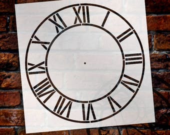 Clock stencil | Etsy