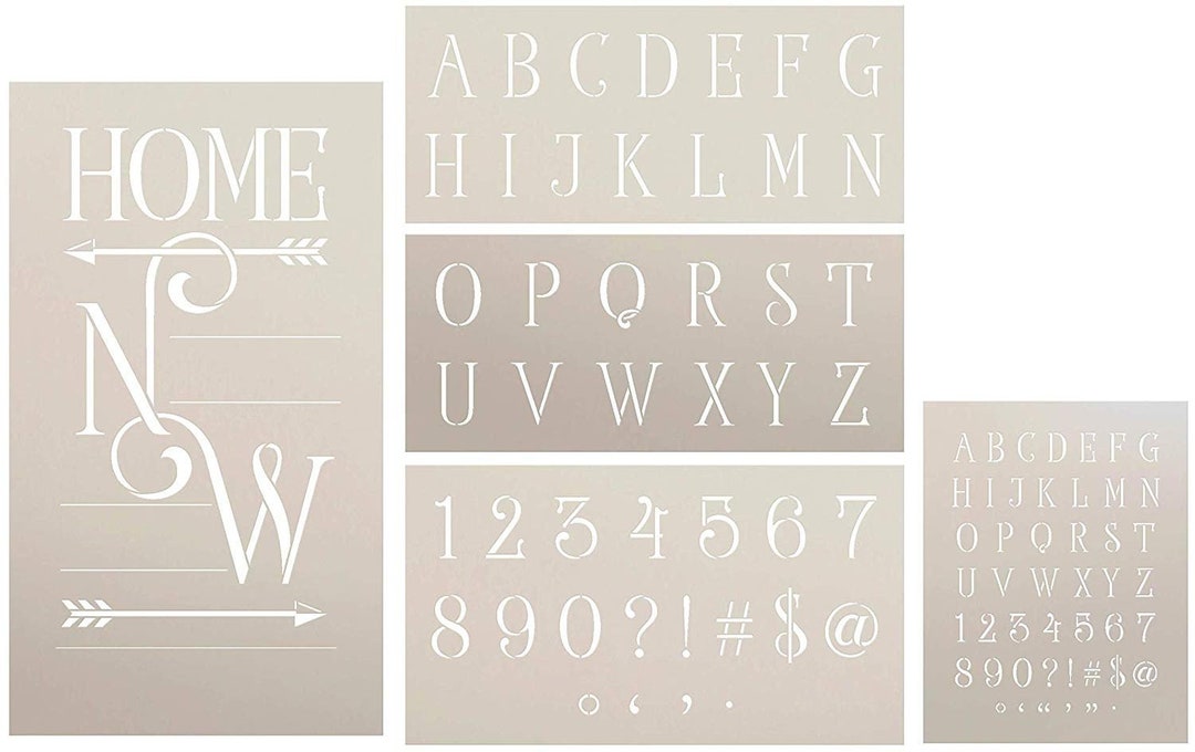 DIY Home Coordinates Stencil Set by Studior12 Stencil Kit - Etsy