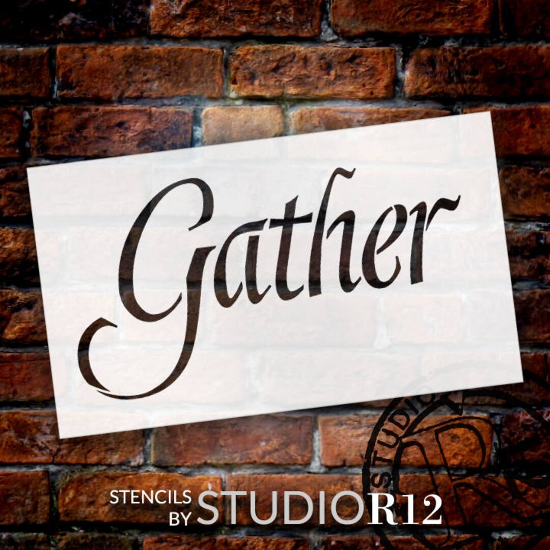Gather Graceful Word Stencil Select Size STCL2154 by Studior12 - Etsy