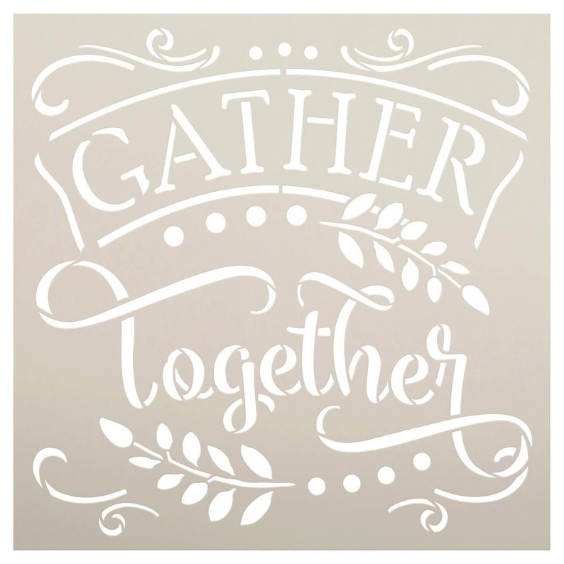 Gather Together Stencil by Studior12 DIY Farmhouse Fall & - Etsy