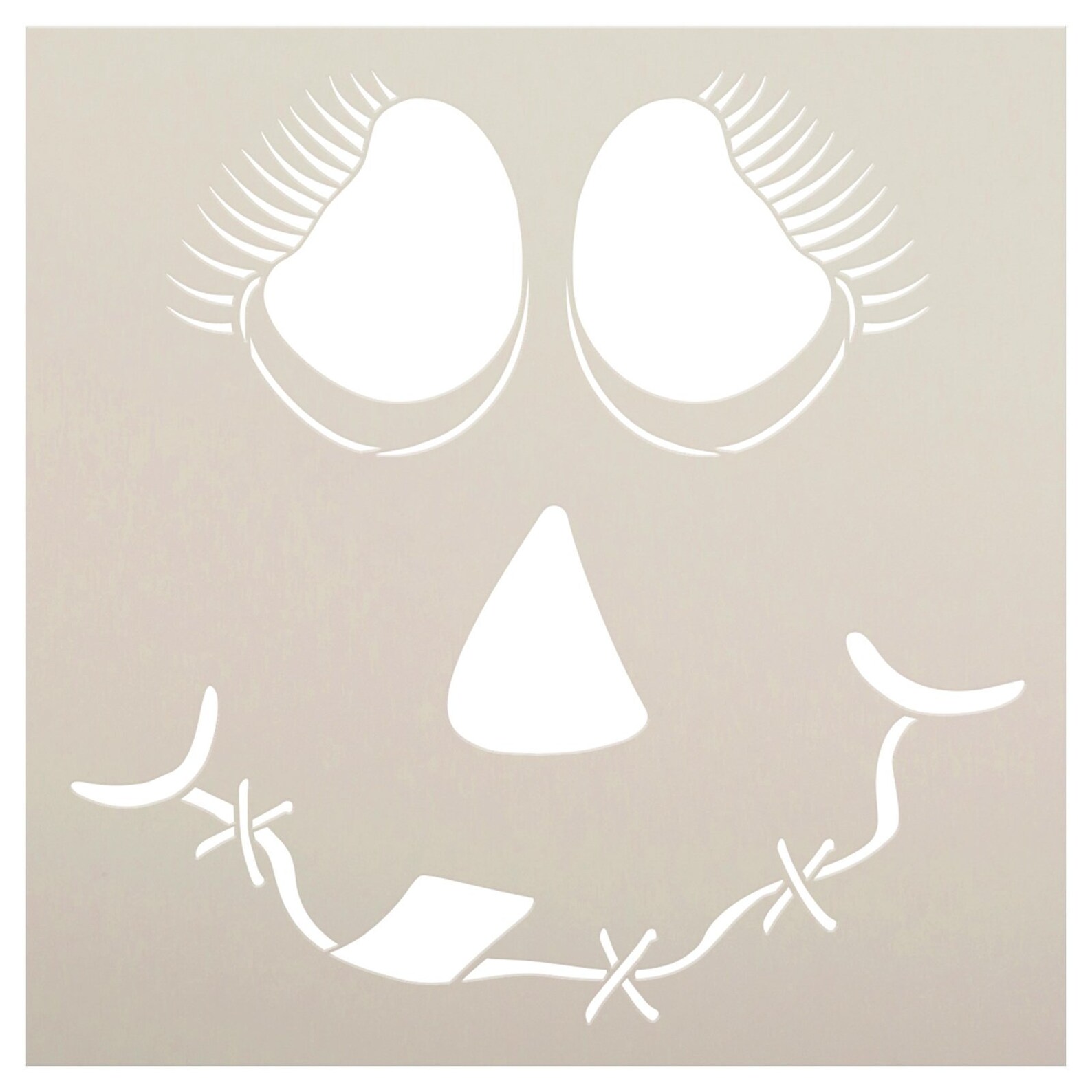Traditional Vintage Scarecrow Face Stencil by Studior12 Select Size USA ...