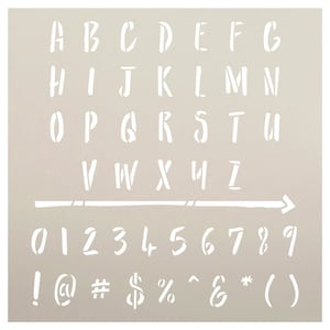 Hand-drawn Marker Lettering Stencils by Studior12 Reusable Full ...