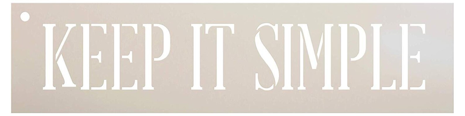 Keep It Simple Stencil by Studior12 Reusable Mylar Template - Etsy