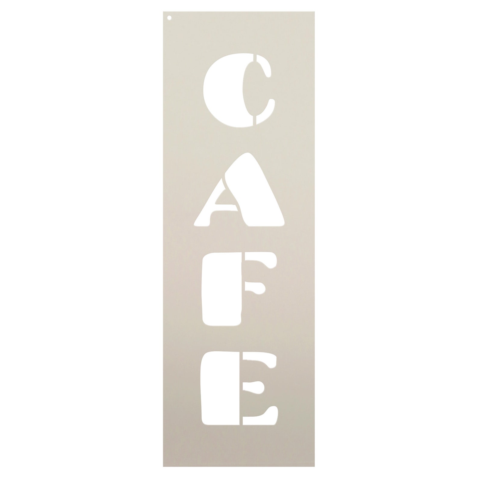 Cafe Word Art Stencil Chunky Retro Select Size SKU: - Etsy
