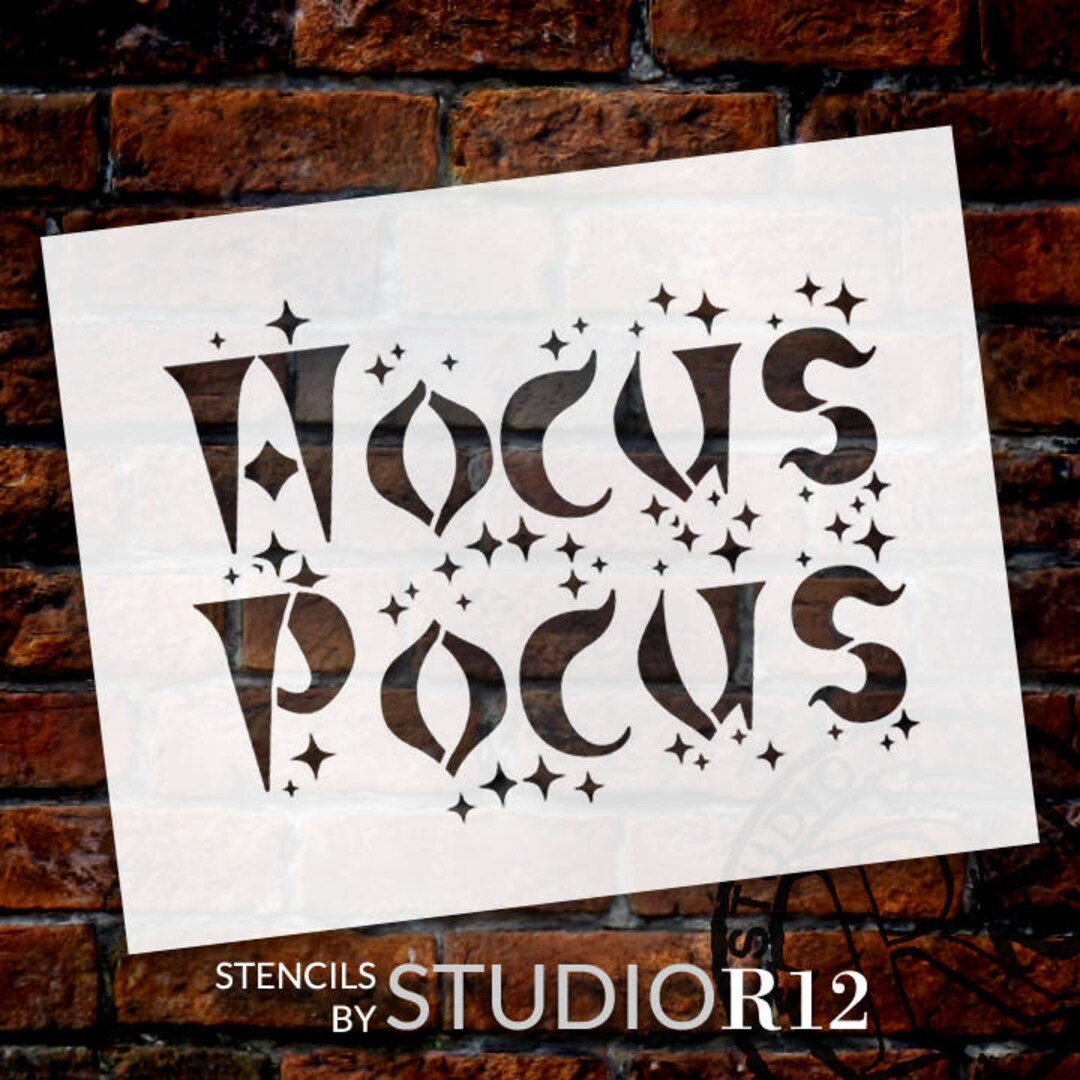 Hocus Pocus Word Stencil Select Size STCL1273 by - Etsy