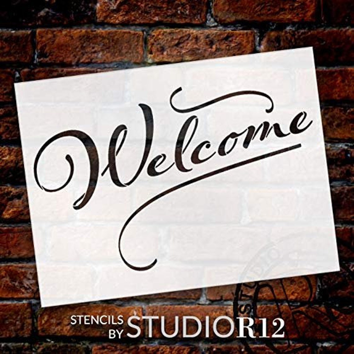 Welcome Sign Stencil by Studior12 Reusable Mylar Template - Etsy